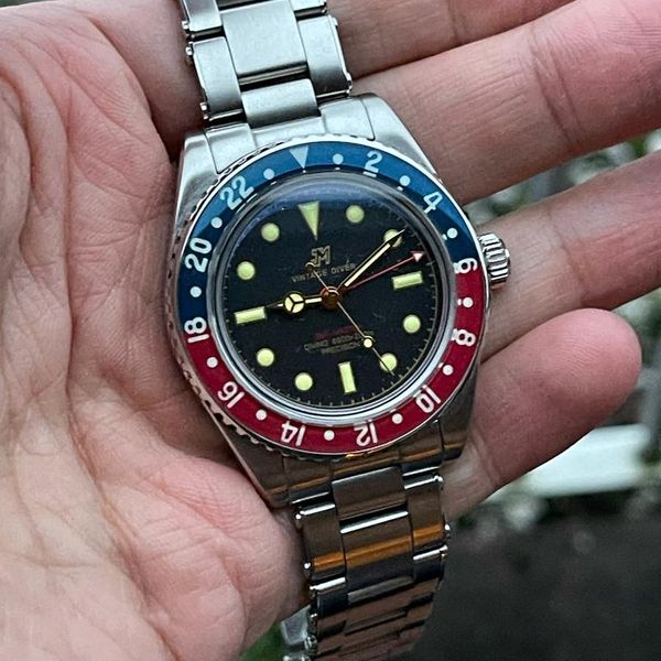 FS: San Martin Vintage GMT Master Rolex 6542 pepsi bakelite homage ...