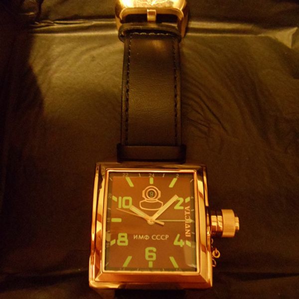 invicta square russian diver, rosegold, brown dial, SWISS MADE ...