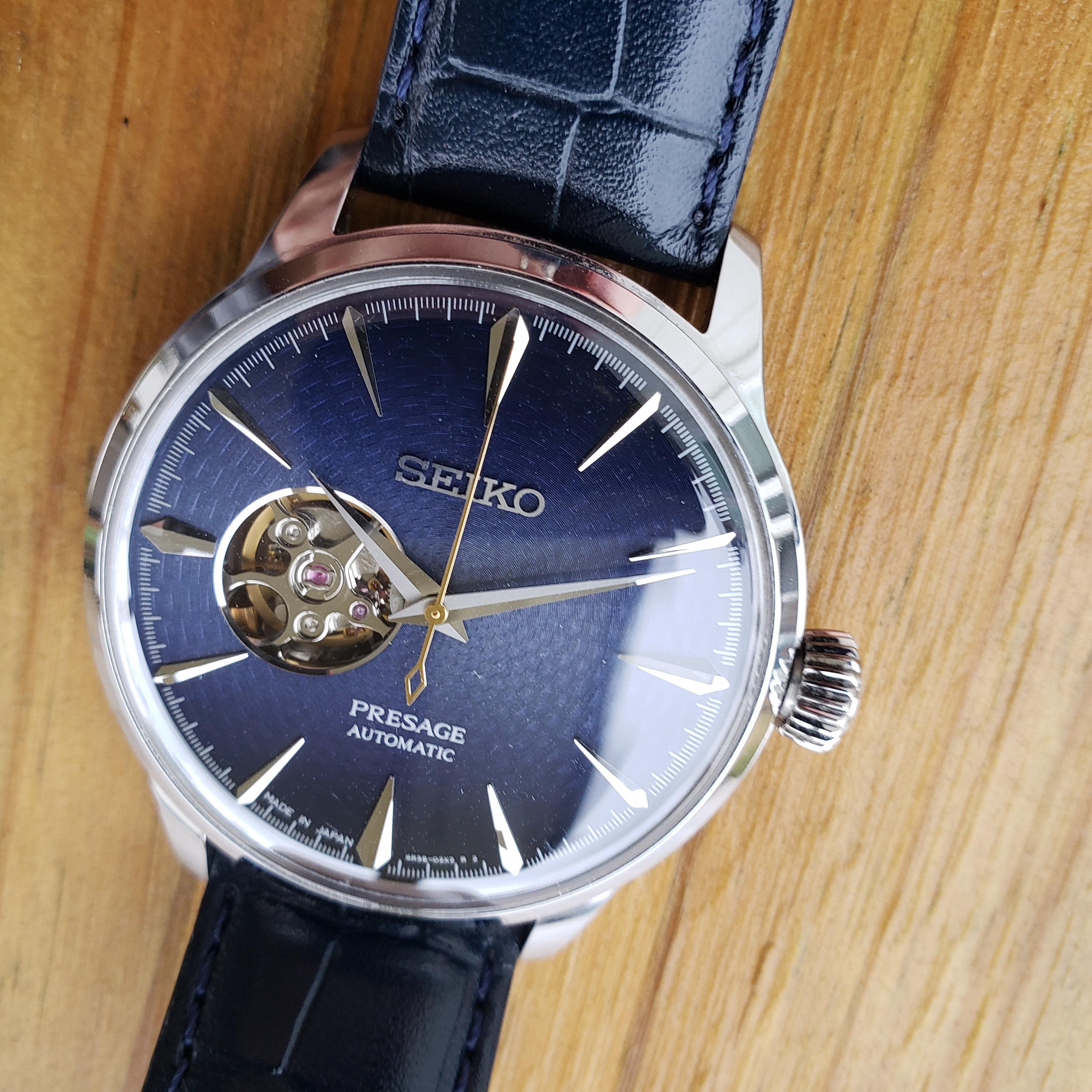 [WTS] Seiko Presage Open Heart Blue Dial "Peacock" SSA405 - Full Kit ...
