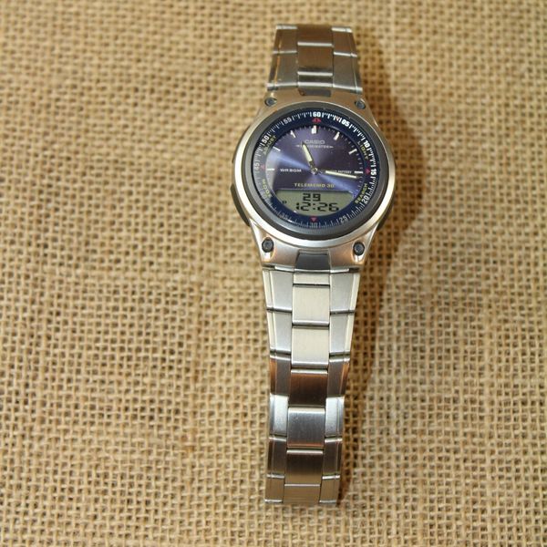 Casio Telememo 30 World Time Men's Wristwatch Quartz Tachymeter #103 ...