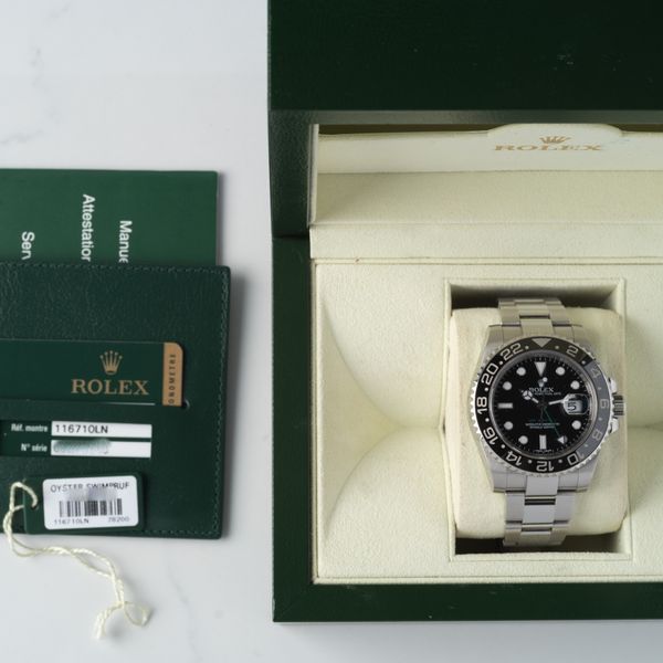 FS: Rolex GMT-Master II 116710LN Box, Warranty Card, Serial Tag ...