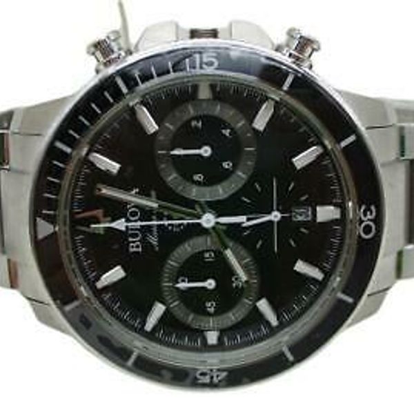 Bulova Men's 96B272 Chronograph Marine Star Stainless Steel Bracelet ...