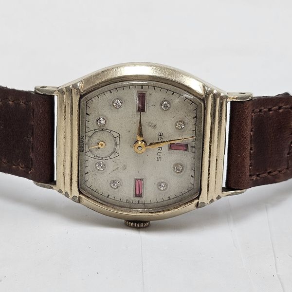 Vintage Benrus CW-2 10k RGP Jeweled dial Art Deco men’s Dress Tanj ...