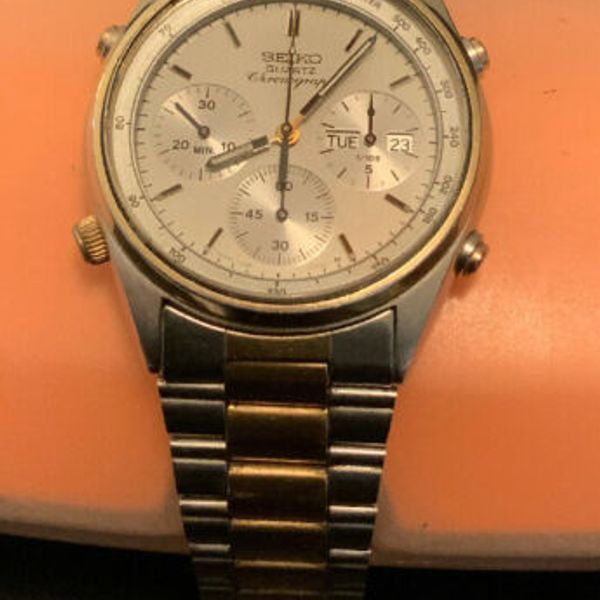 Vintage Men's Seiko 7A38-7069 Quartz Chronograph Wrist Watch | WatchCharts