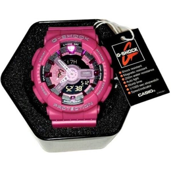 Casio G-SHOCK 5146 Men's GA-110RC Bright Pink Ana-Digi Sport Military ...