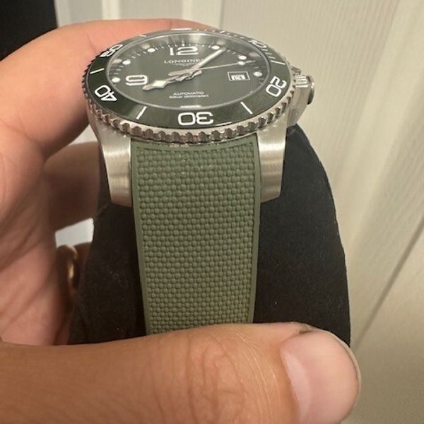 Longines HydroConquest Green Men's Watch - L3.781.4.06.9, in mint condition. | WatchCharts ...