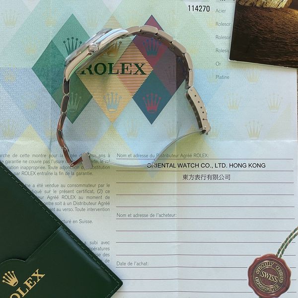 [WTS] Rolex Explorer I 114270, Box & Papers with solid amplitude ...