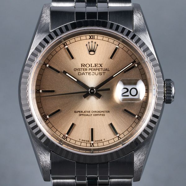 FS: 1995 Rolex Datejust Ref: 16234 Silver (Copper Patina) Dial with ...
