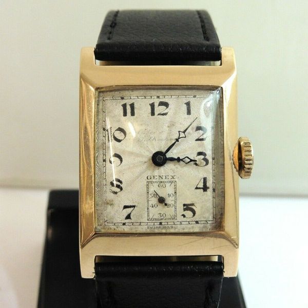 1928 LARGE GENTS 9k GOLD ROLEX GENEX IN EXCELLENT CONDITION FOR REPAIR ...