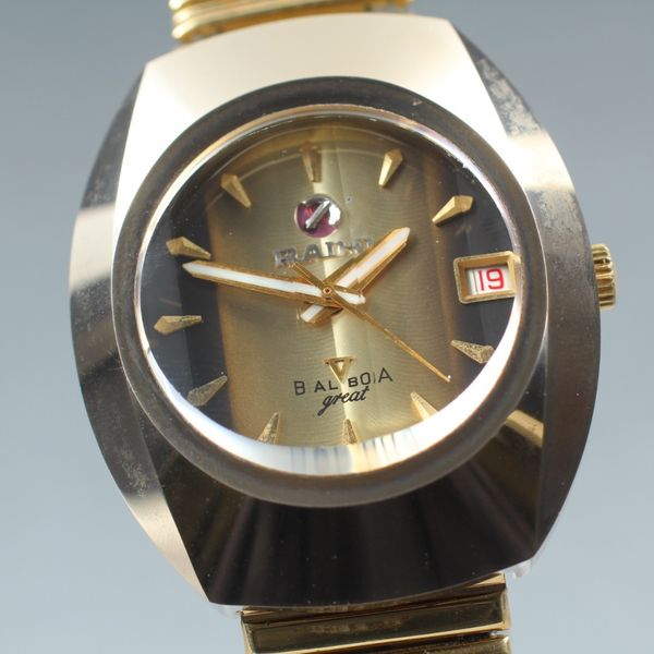 Vintage "Exc+5" RADO Balboa V Great 35mm Date Automatic Men's Watch ...
