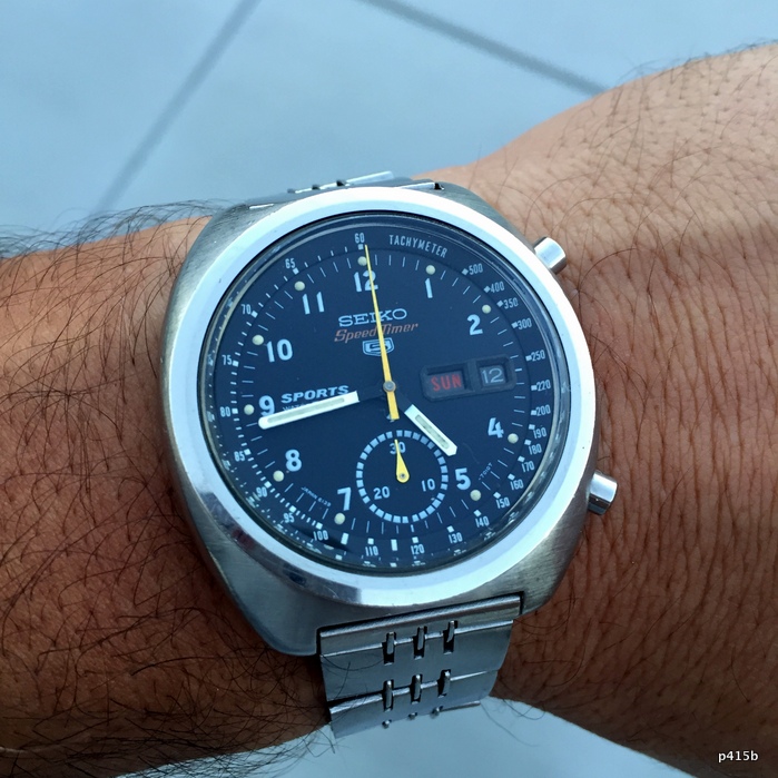 SOLD: 1970 SEIKO 5 SPORTS JDM 6139-7010 SpeedTimer PROOF Military Dial ...