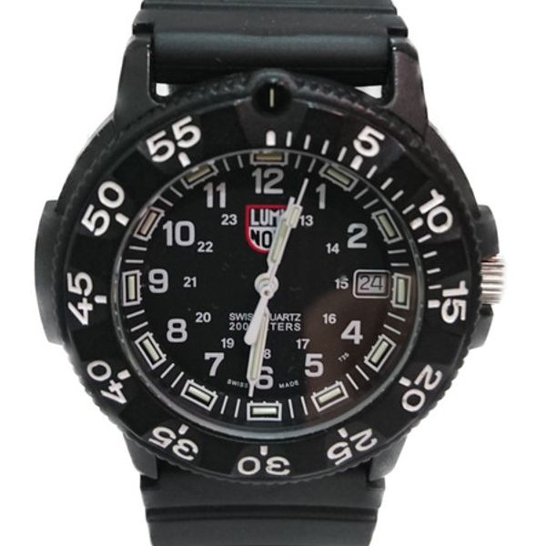 LUMINOX NAVY SEAL 3000 SERIES / T25 / Rubber / Watch QZ Black [Used ...