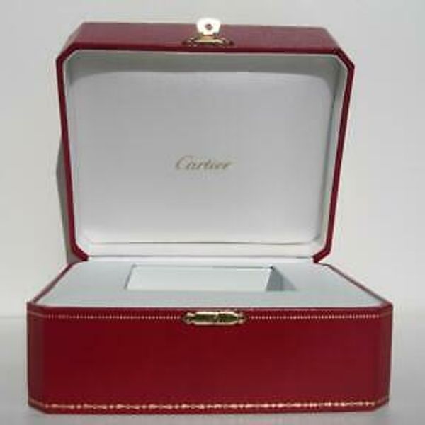 AUTHENTIC CARTIER RED EMPTY WATCH BOX CASE COWA 0049 | WatchCharts ...