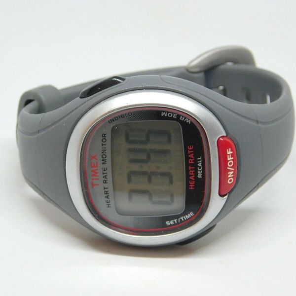 Timex T5K535 Indiglo Heart Rate Monitor Quartz Digital Watch ...