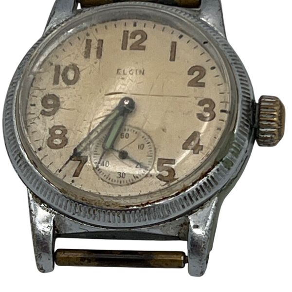 Elgin AF U.S. Army Type A-11 Military Watch 17 Jewels Vintage 1945 No ...