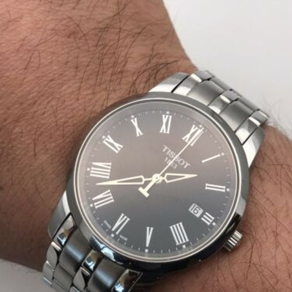 Tissot Classic Dream T033410B Quartz 38mm Black Dial Steel Men’s Wrist ...
