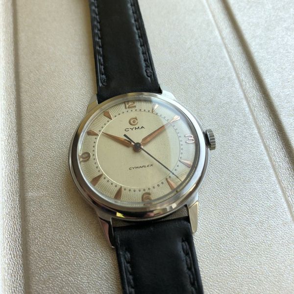 SOLD Cyma manual wind, $70 | WatchCharts Marketplace