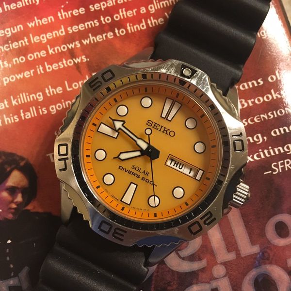 FS: Seiko SNE109 Orange Solar Diver | WatchCharts