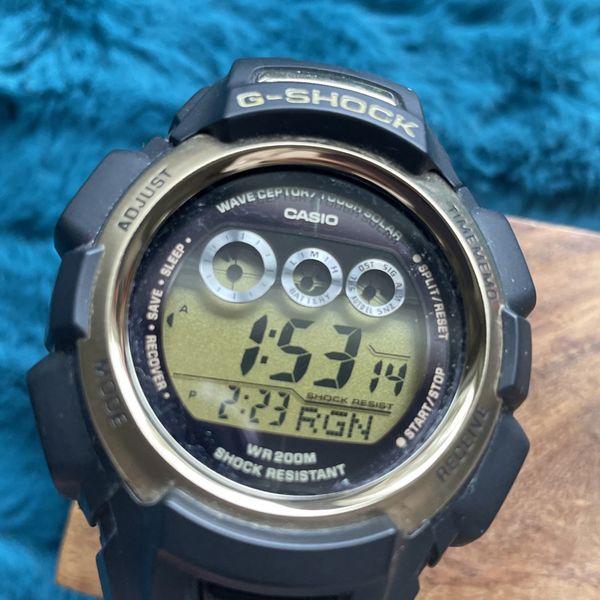 Casio G-Shock GW-330A [2688] Wave Ceptor Tough Solar Black & Gold ...