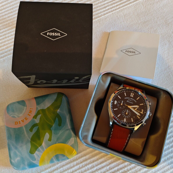 ***Fossil 'Forrester' FS5607 Blue Dial - Chronograph Watch - USED ...