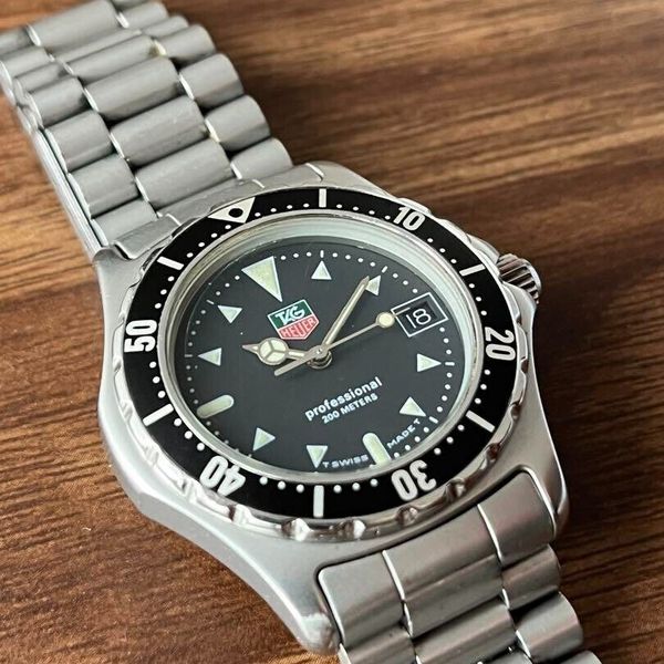 TAG HEUER 2000 Professional 973.013R Black 200m Quartz Men's Watch Wristwatch JP | WatchCharts ...