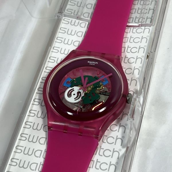 Limited Edition Swatch New Gent 41mm PINK LACQUERED Skeleton Watch ...