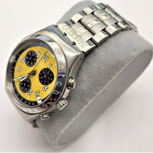 Swatch Irony Chrono 1997 - YCS406 - Secret Agent Yellow - Leggermente ...