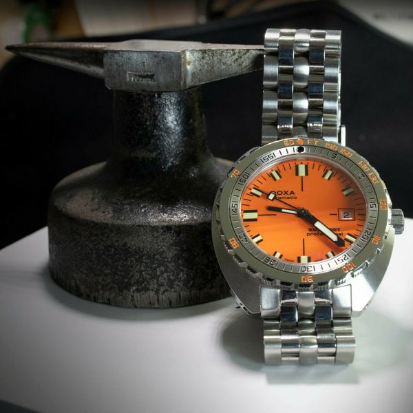 Doxa SUB 1500T Professional Dive Watch Target Orange Face | WatchCharts ...
