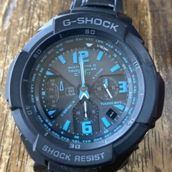 Casio G-Shock Multiband Sky Cockpit 6 Tough Solar GW 3000BD Parts Or ...
