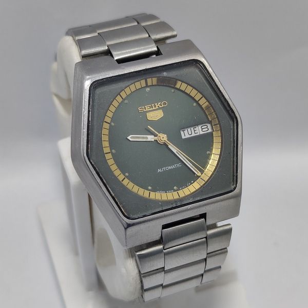 vintage Seiko 5 Automatic 6309-610A Day/Date Rare Green Dial Japan Men's Watch | WatchCharts ...
