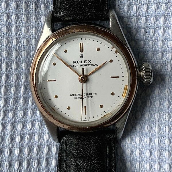 Very Rare Gents Ladies Vintage Rolex 5007 watch 1950s Bubbleback steel ...