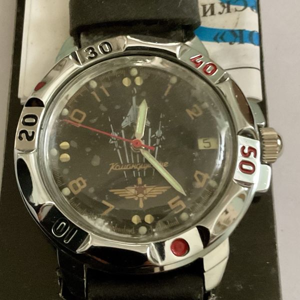 Vostok Komandirskie Russian Military Watch, Mechanical, Air Force, NIB ...