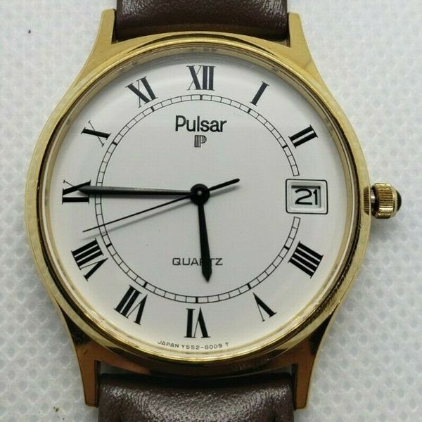 Pulsar Quartz Mens Dress Watch, Y552-8009 Japan, New Battery, Excellent ...