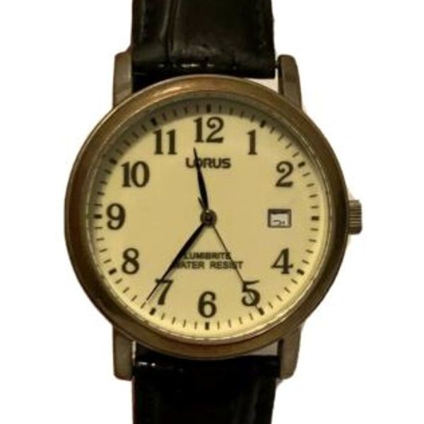 Lorus (Seiko) Lumbrite VX32-X380 Men's Wrist Watch Needs Battery ...