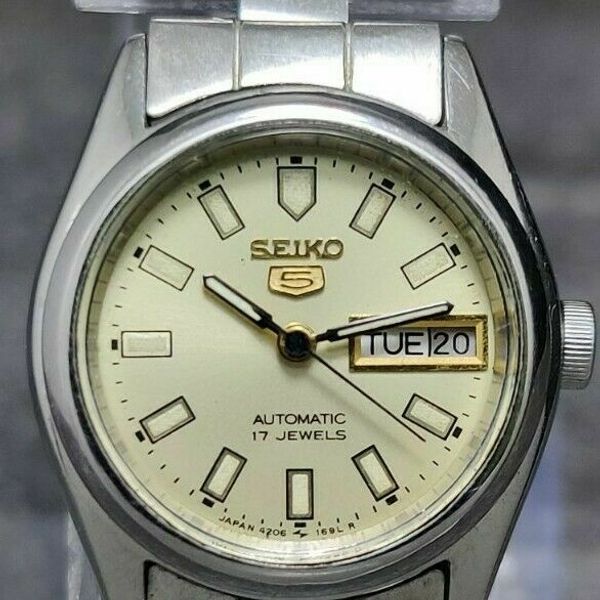 Vintage Seiko 5 Automatic Movement 4206-0331 Japan Made Women's Watch ...