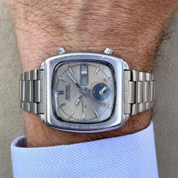 ULTRA RARE! SEIKO MONACO CHRONOGRAPH VINTAGE 7016-5000 Square Tank ...