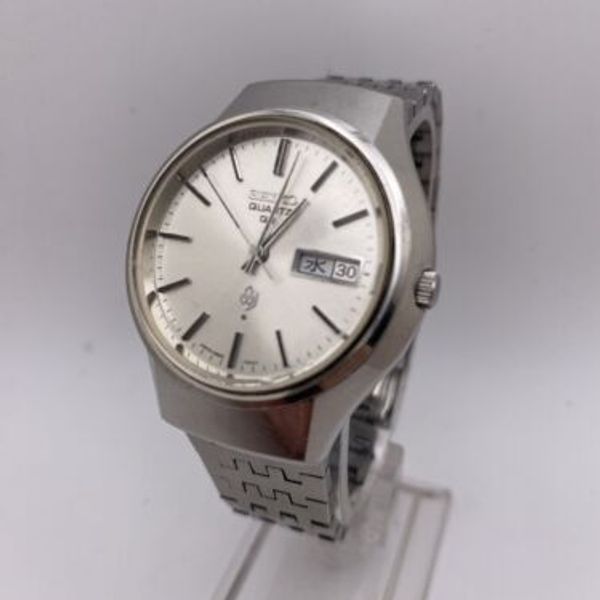 Vintage Seiko QR 3863-7010 Men's Quartz Watch Rare Kanji Day/Date JDM ...
