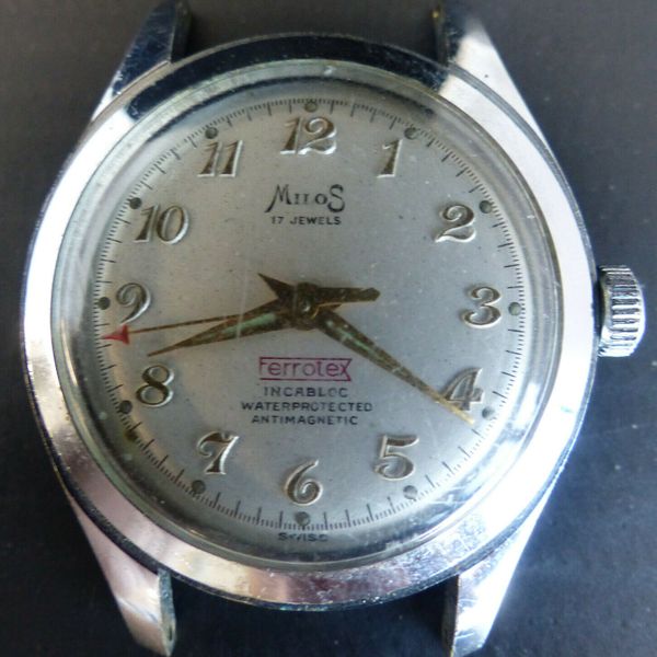 VINTAGE MILOS 17 JEWELS FERROTEX WIND-UP MEN'S WATCH | WatchCharts ...