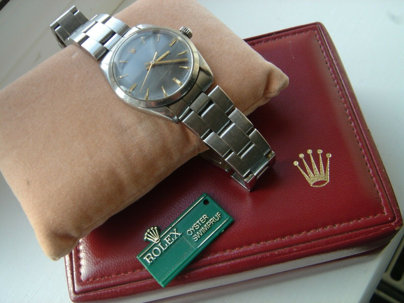 ROLEX AIR KING WITH ROLEX BRACELET Rf 5500 OYSTER PERPETUAL RARE SUPER ...