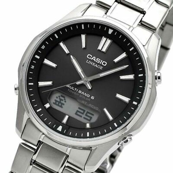 CASIO LINEAGE LCW-M100TSE-1AJF Titanium Multiband 6 Tough Solar Watch ...
