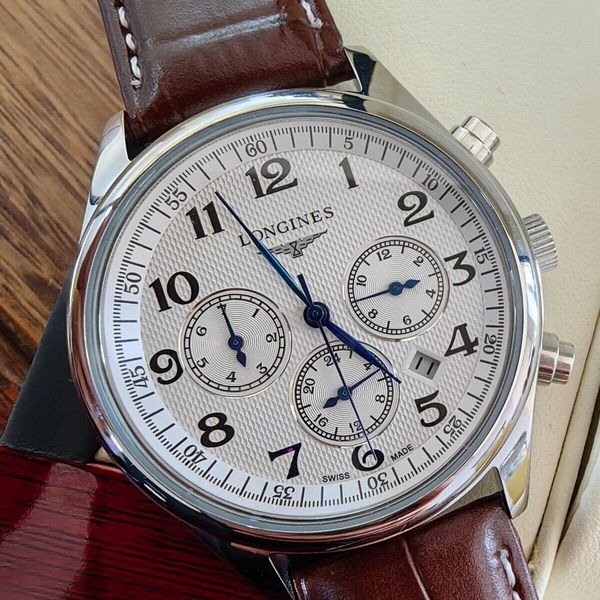 Longines Master Collection Chronograph Automatic Silver Dial Men's ...