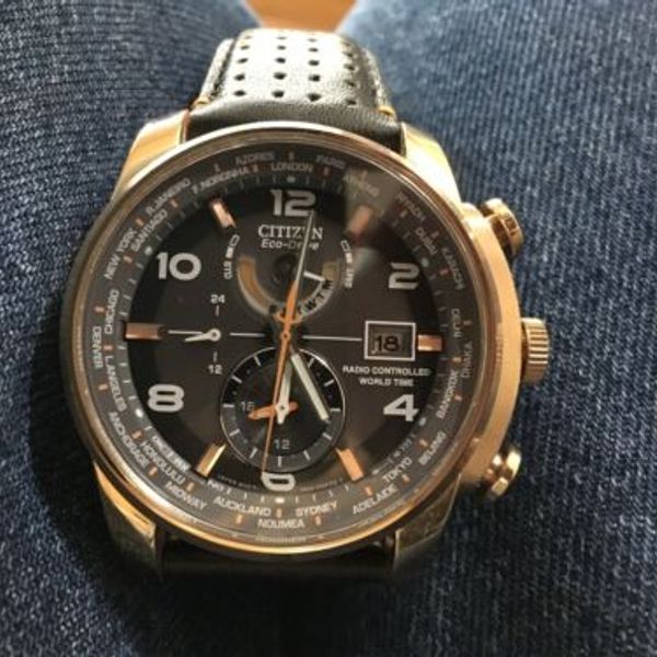 Citizen Atomic Radio-Controlled Watch - Eco Drive World Time A-T AT9013 ...