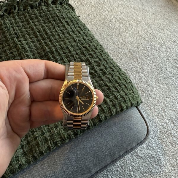 Menâ s Citizen Day Date Quartz Watch, Silver And Gold, Immaculate ...