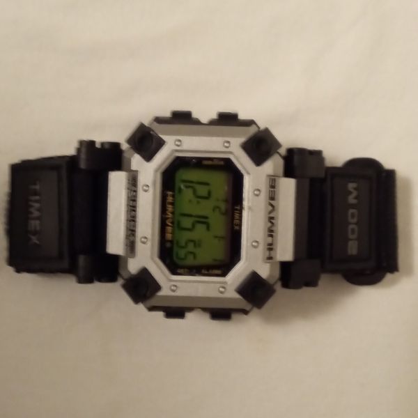 Mens Vintage TIMEX HUMVEE Indiglo Shock Resistant Watch | WatchCharts ...