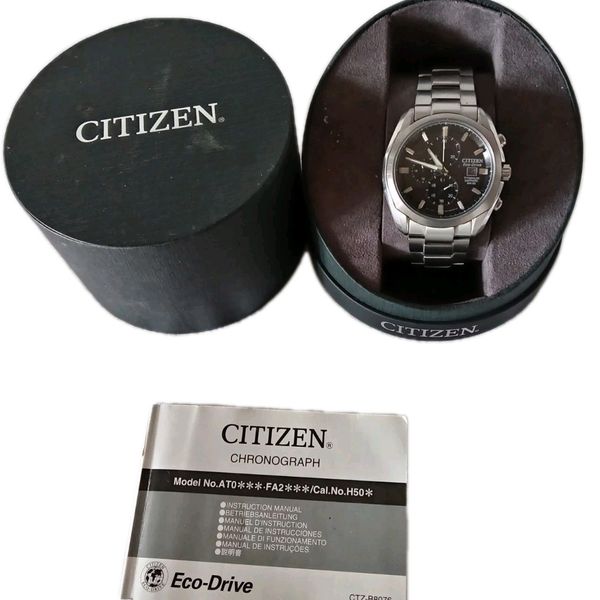 Citizen Eco-Drive Sapphire Titanium, Chronograph B612, WR100, Gents ...
