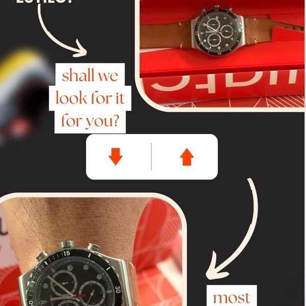 New â Swiss Swatch YVS424 Black Dial Metal Band Chronograph Quartz Men ...