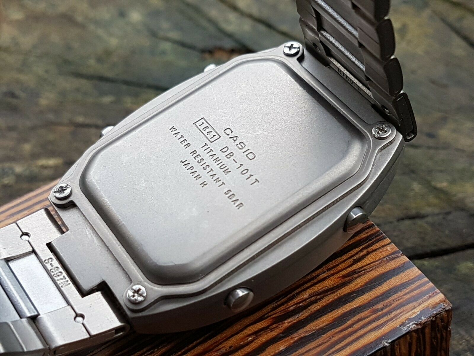 デジタル CASIO DATABANK TITANIUM DB-101T 5BAR bS12J-m53966762199 カシオ