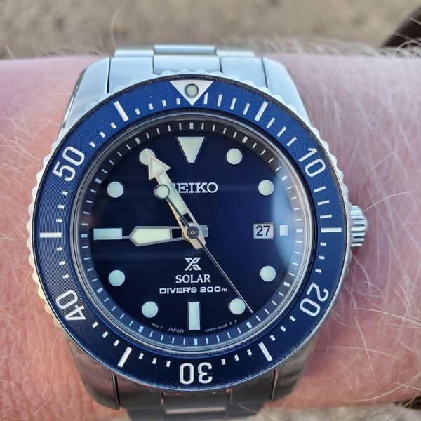 [WTS] Seiko SNE585 Solar Diver includes Long Island Watch bracelet ...