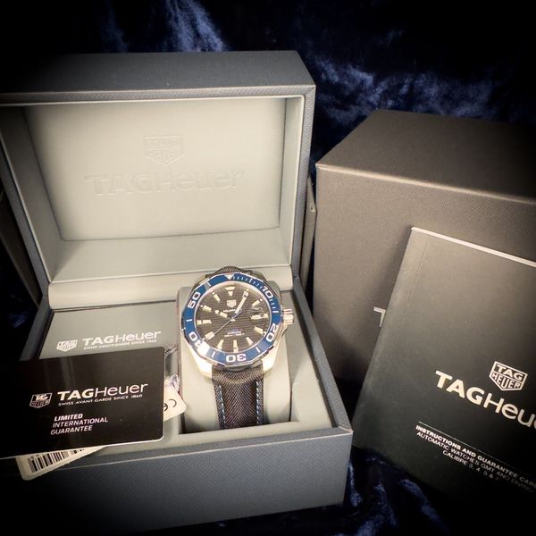TAG Heuer Aquaracer 43mm Automatic Calibre 5 WAY201C.FC6395 Blue ...