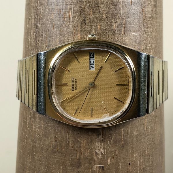 Vintage Seiko Men 6533-5029 Dress Gold Tone Dial Day Date Quartz Watch 7 3/4" | WatchCharts ...